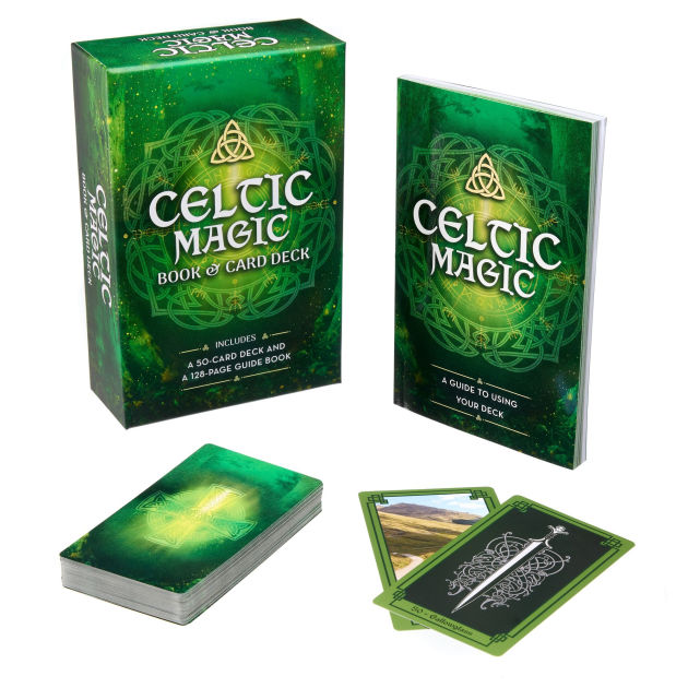 Celtic Magic Book & Card Deck: Includes a 50-Card Deck and a 128-Page ...