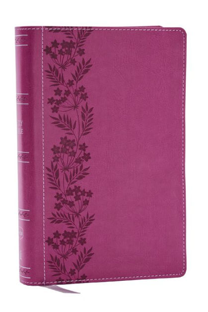 NKJV Personal Size Large Print Bible with 43,000 Cross References, Pink ...