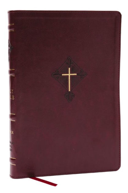 RSV2CE, Thinline Large Print Catholic Bible, Crimson Leathersoft ...