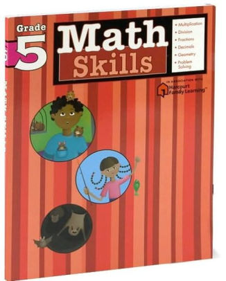 Math Skills: Grade 5 (Flash Kids Harcourt Family Learning) by Flash ...