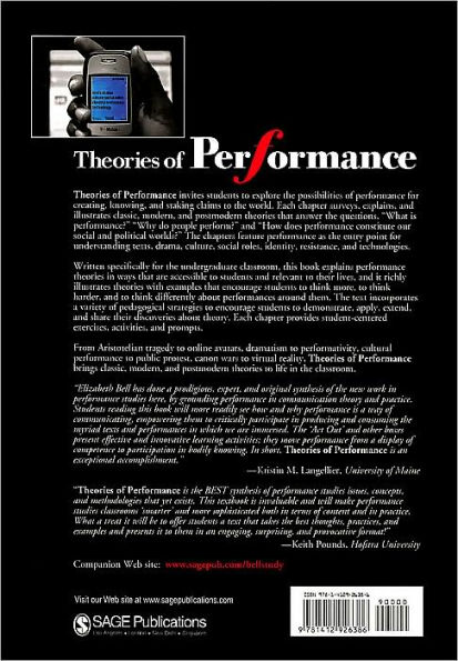 Theories of Performance by Elizabeth Bell, Paperback | Barnes & Noble®