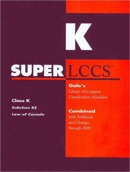 SUPERLCCS Gale's Library of Congress Classification Schedules Combined ...