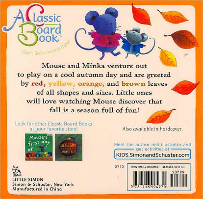 Mouse's First Fall by Lauren Thompson, Buket Erdogan, Board Book ...
