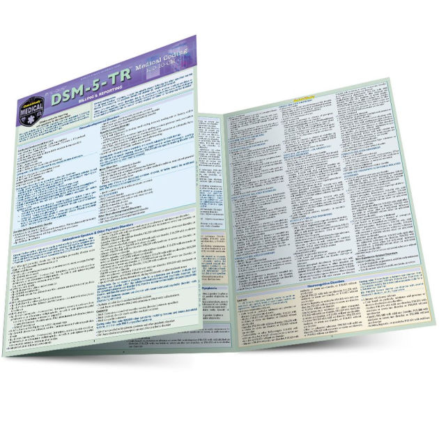 DSM-5-TR Medical Coding: a QuickStudy Laminated Reference Guide by Rona ...