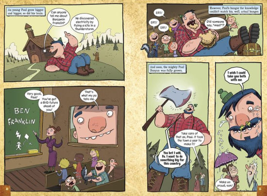 The Tall Tale of Paul Bunyan: The Graphic Novel by Martin Powell, Aaron ...