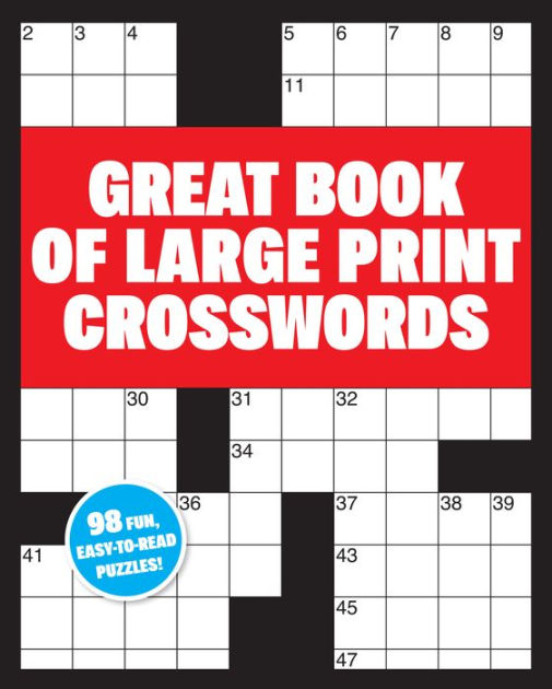 Great Book of Large Print Crosswords by Matt Gaffney, Paperback ...