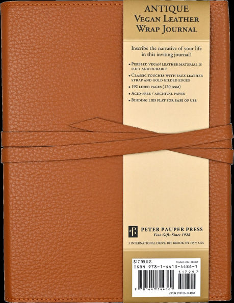 Leather Wrap Journal (Diary, Notebook) by Peter Pauper Press, Other ...