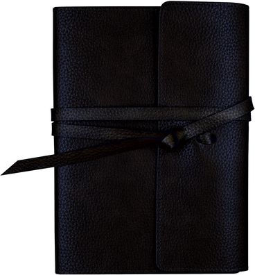 Black Leather Wrap Journal (Traveler's Notebook) by Peter Pauper Press ...