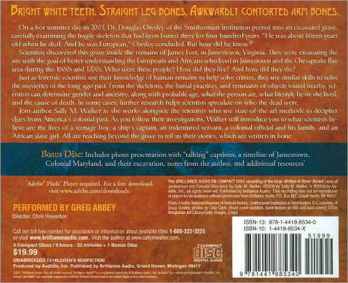 Written in Bone: Buried Lives of Jamestown and Colonial Maryland (With ...