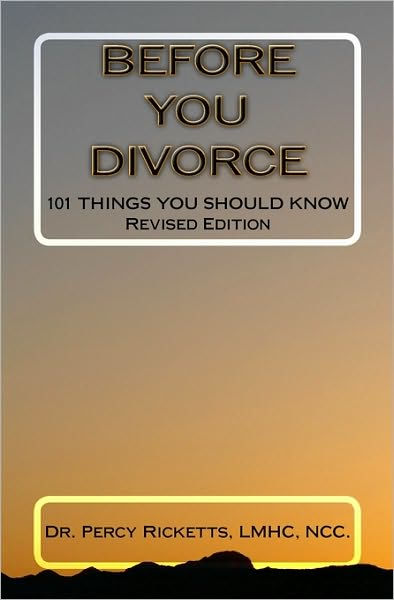 Before You Divorce: 101 Things You Should Know by Percy Ricketts ...