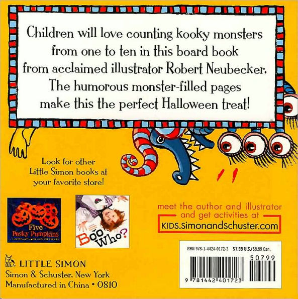 Too Many Monsters!: A Halloween Counting Book by Robert Neubecker ...