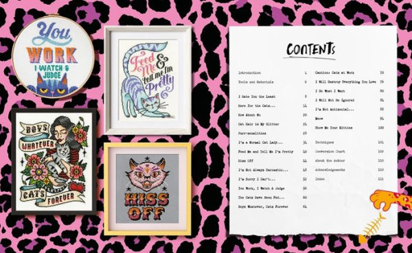 Cross Stitch with Cattitude: 20 pawsome designs by Emma Congdon ...