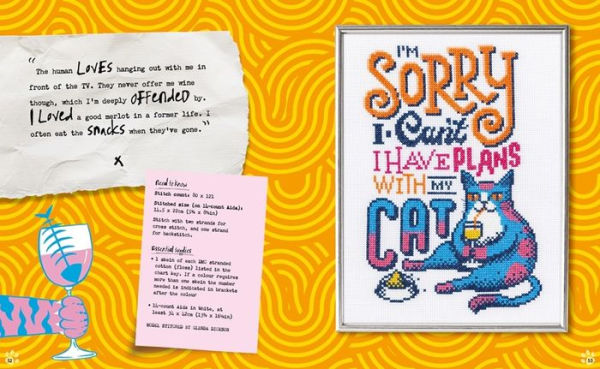 Cross Stitch with Cattitude: 20 pawsome designs by Emma Congdon ...