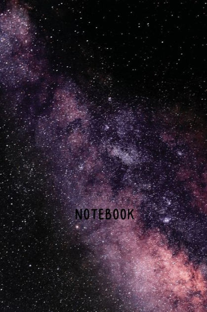 Notebook Galaxy Pink Stars: A Simple Lined Space Galaxy Themed Notebook ...