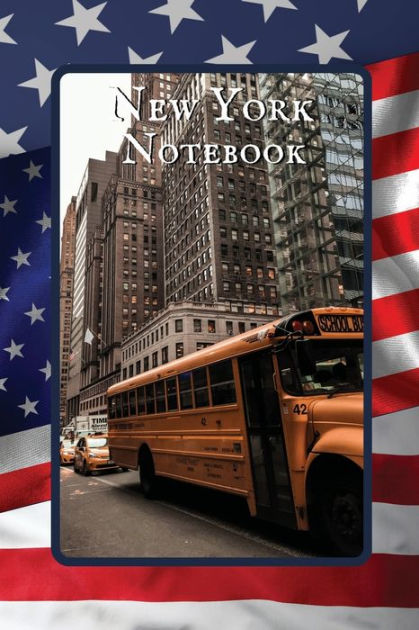 New York Notebook Bus: A Simple Lined New York Themed Notebook by ...