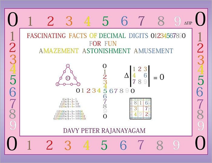 Fascinating Facts of Decimal Digits 01234567890 by Davy Peter ...