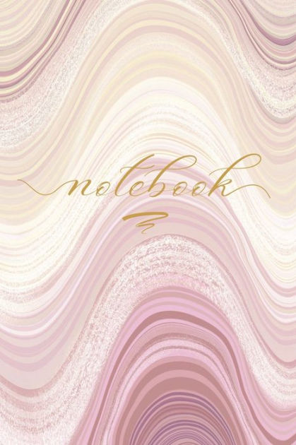 Marble Notebook Pink Wave: A Simple Lined Beautiful Marble Cover ...