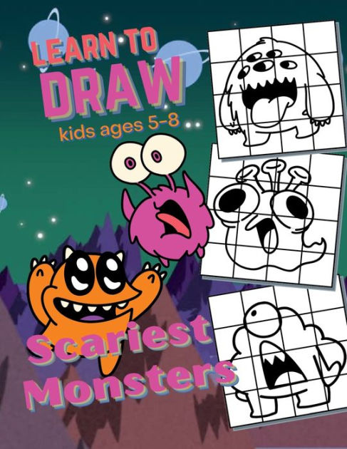Learn To Draw Scariest Monsters: For Kids Ages 5-8 Sketch Graph Drawing ...