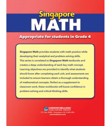 Singapore Math, Grade 4 by Thinking Kids, Paperback | Barnes & Noble®