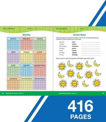 The Complete Book of Spanish, Grades 1 - 3 by Thinking Kids, Paperback ...