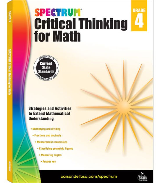 Spectrum Critical Thinking for Math, Grade 4 by Spectrum, Paperback ...