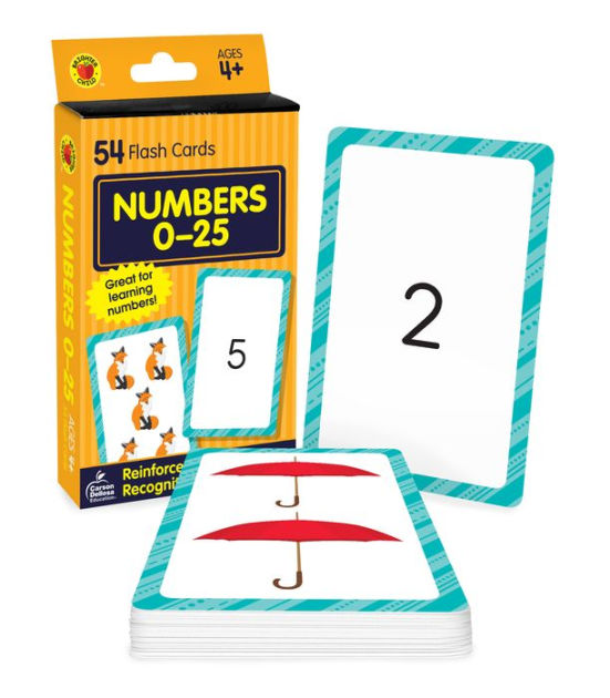 Numbers 0-25 Flash Cards: 54 Flash Cards by Brighter Child, Other ...