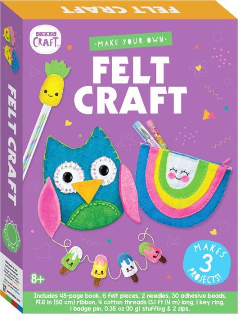 Curious Craft Make Your Own Cute Felt Craft by Hinkler, Hardcover ...