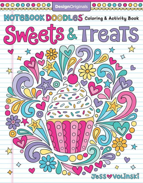 Notebook Doodles Sweets & Treats: Coloring & Activity Book by Jess ...