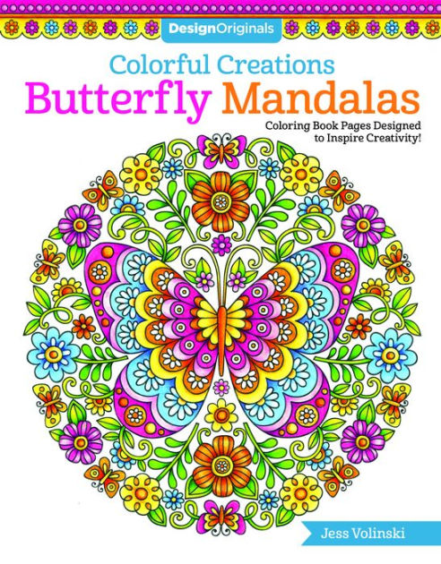 Colorful Creations Butterfly Mandalas: Coloring Book Pages Designed to ...