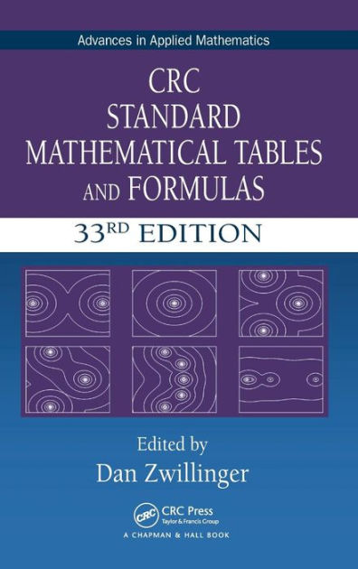 CRC Standard Mathematical Tables and Formulas by Daniel Zwillinger ...