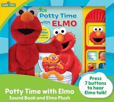 Sesame Street: Potty Time with Elmo Sound Book and Elmo Plush Set by PI ...