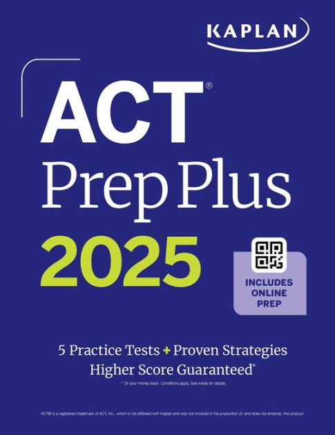 ACT Prep Plus 2025: Study Guide includes 5 Full Length Practice Tests ...