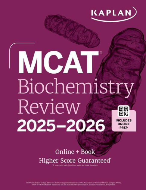 MCAT Biochemistry Review 2025-2026: Online + Book by Kaplan Test Prep ...