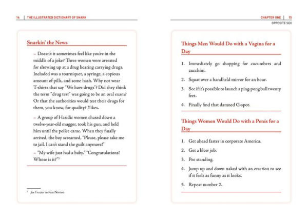 The Illustrated Dictionary of Snark: A Snide, Sarcastic Guide to Verbal ...