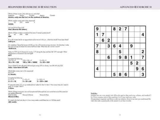 Mensa® 10-Minute Brain Teasers: Brain-Training Tips, Logic Tests, and ...