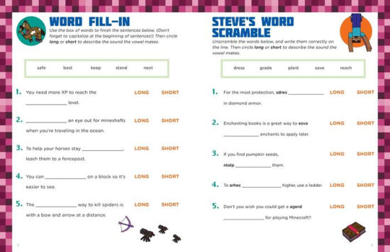 Spelling for Minecrafters: Grade 3 by Sky Pony Press, Amanda Brack ...