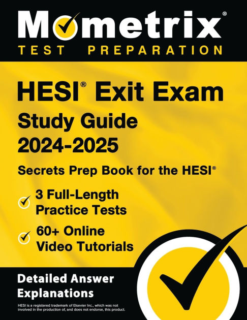 HESI Exit Exam Study Guide 2024-2025 - Secrets Prep Book by Matthew ...