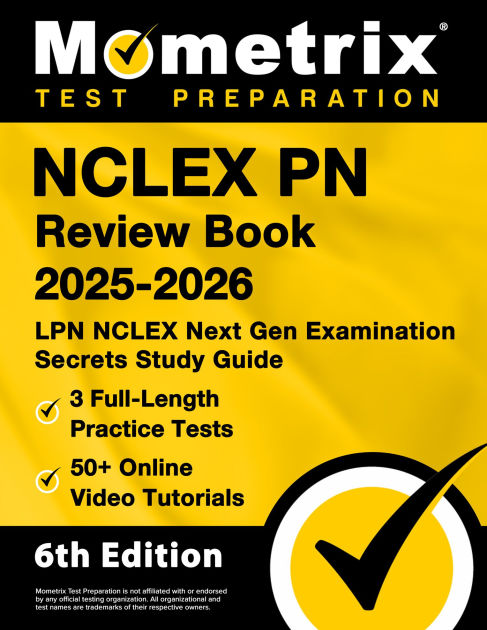 NCLEX PN Review Book 2025-2026 - 3 Full-Length Practice Tests, 50 ...
