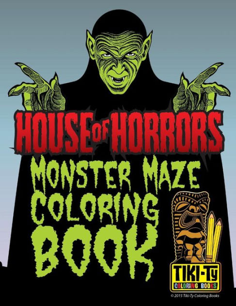 House of Horrors coloring book: Monster Mazes by Tyler Rea, Paperback ...