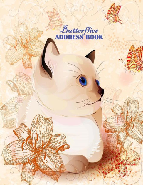 Butterflies Address Book: Big Print Address Book by Ciparum llc ...