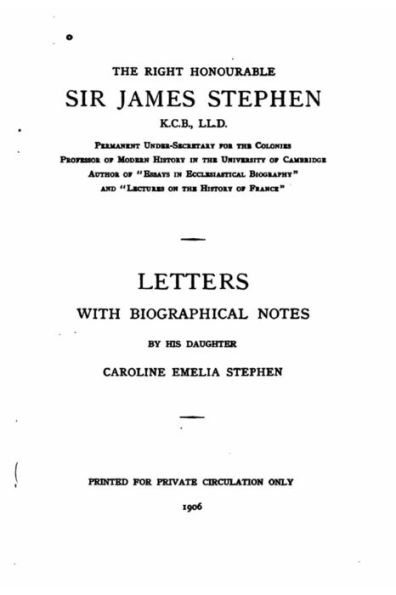 Letters by James Stephen, Paperback | Barnes & Noble®