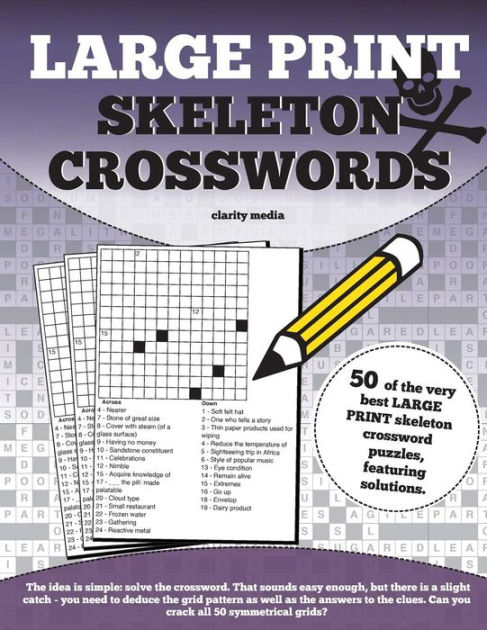Large Print Skeleton Crosswords by Clarity Media, Paperback | Barnes ...