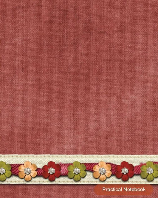 Practical Notebook: Petal Design College Ruled Exercise Book Notebook ...