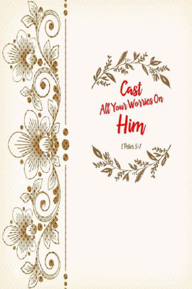 Cast all your worries on him: Bible Verse Quote Cover Composition ...