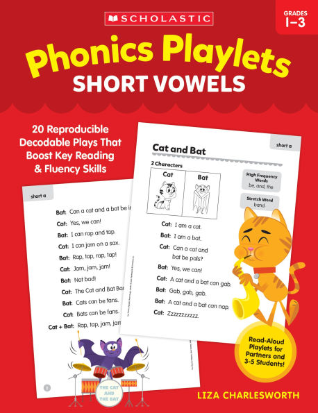 Phonics Playlets: Short Vowels: 20 Reproducible Decodable Plays That ...