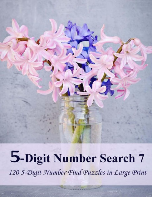 5-Digit Number Search 7: 120 5-Digit Number Find Puzzles in Large Print ...