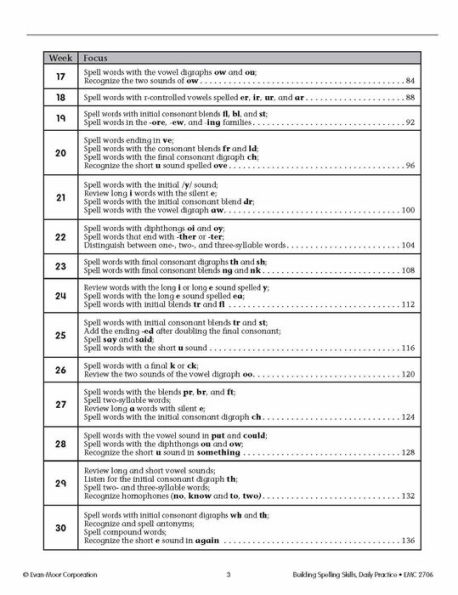 Building Spelling Skills Grade 2 by Evan-Moor Corporation, Paperback ...