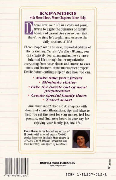 Survival for Busy Women by Emilie Barnes, Paperback | Barnes & Noble®