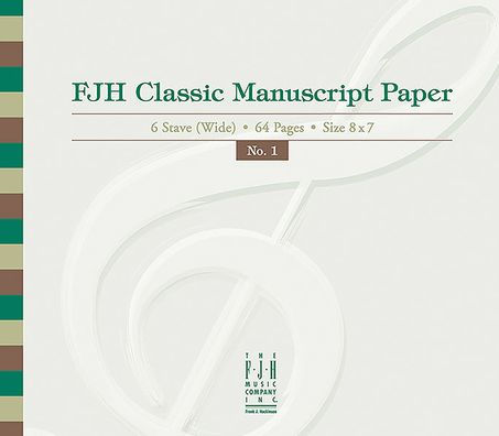 FJH Classic Manuscript Paper No. 1 by Edwin McLean, Paperback | Barnes ...