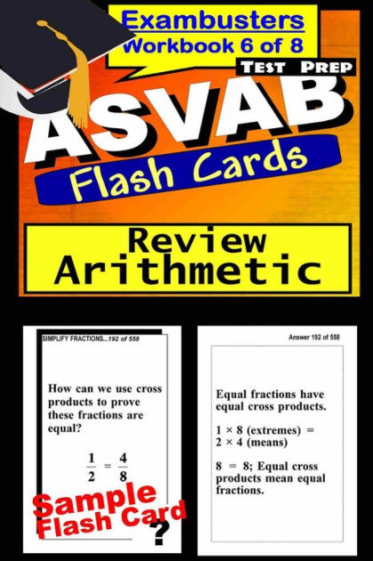 ASVAB Test Prep Arithmetic Review--Exambusters Flash Cards--Workbook 6 ...